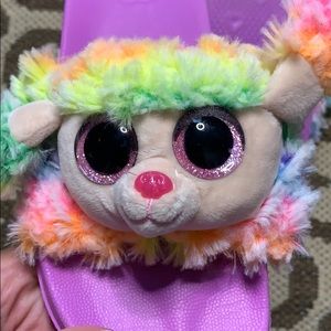 Ty | Shoes | Ty Beanie Boos Rainbow Poodle Slippers | Poshmark